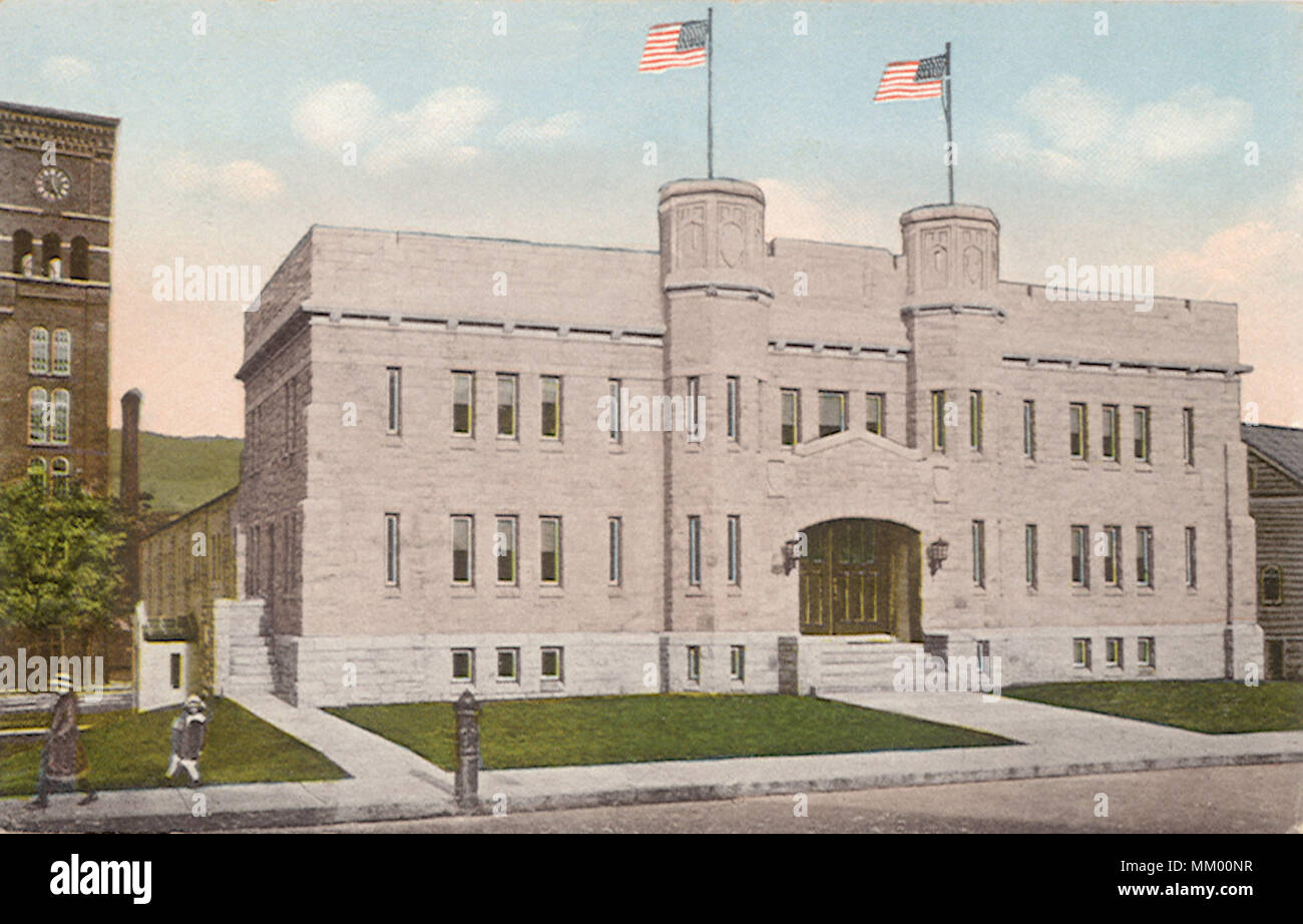 State Armory. Adams. 1910 Stock Photo - Alamy