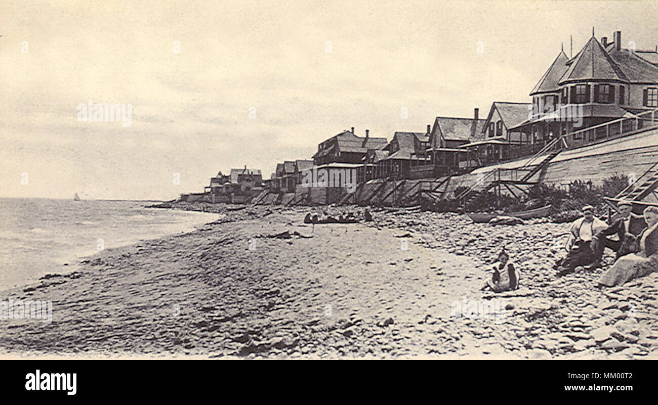 Cottages at Ocean Bluff. Brant Rock.1905 Stock Photo - Alamy