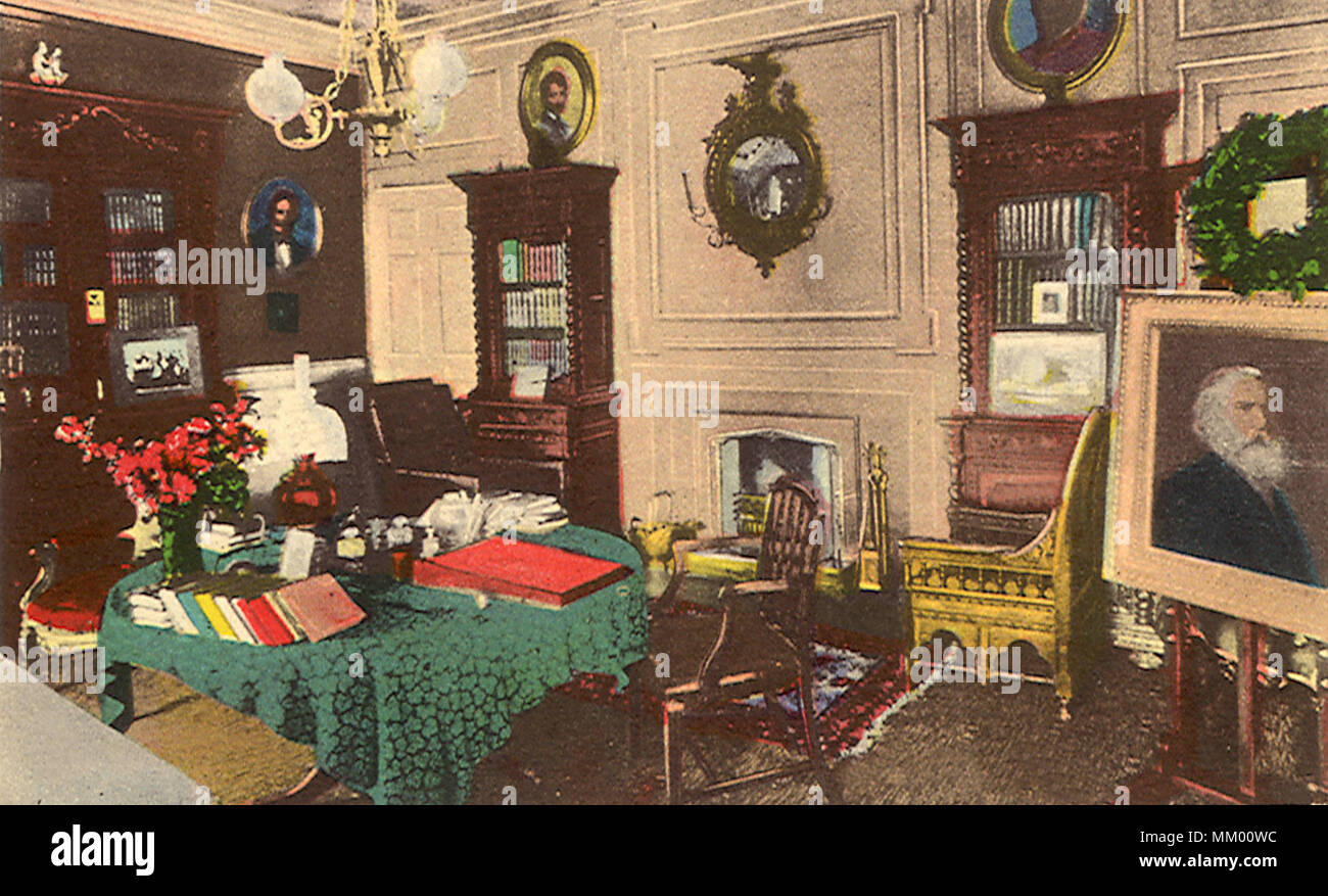 Widener Library. Harvard U. Cambridge. 1915 Stock Photo - Alamy