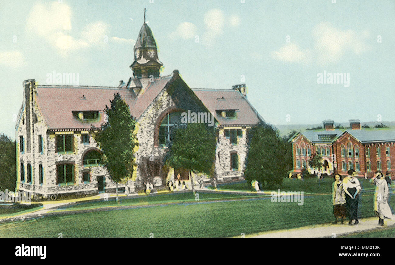 Stone Hall. East Northfield. 1913 Stock Photo - Alamy