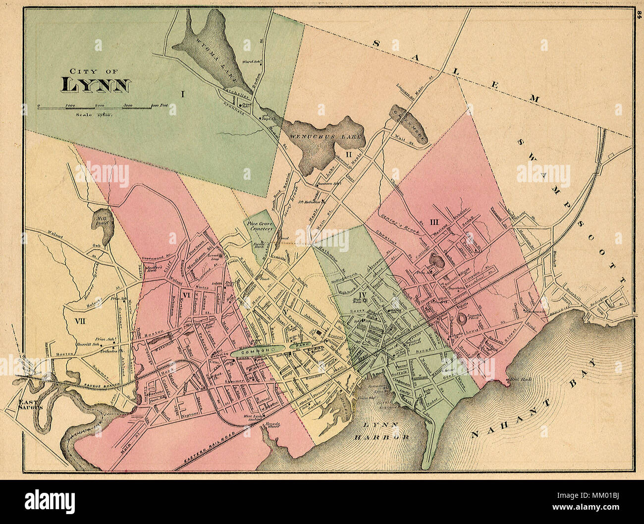 City of Lynn. 1871 Stock Photo - Alamy