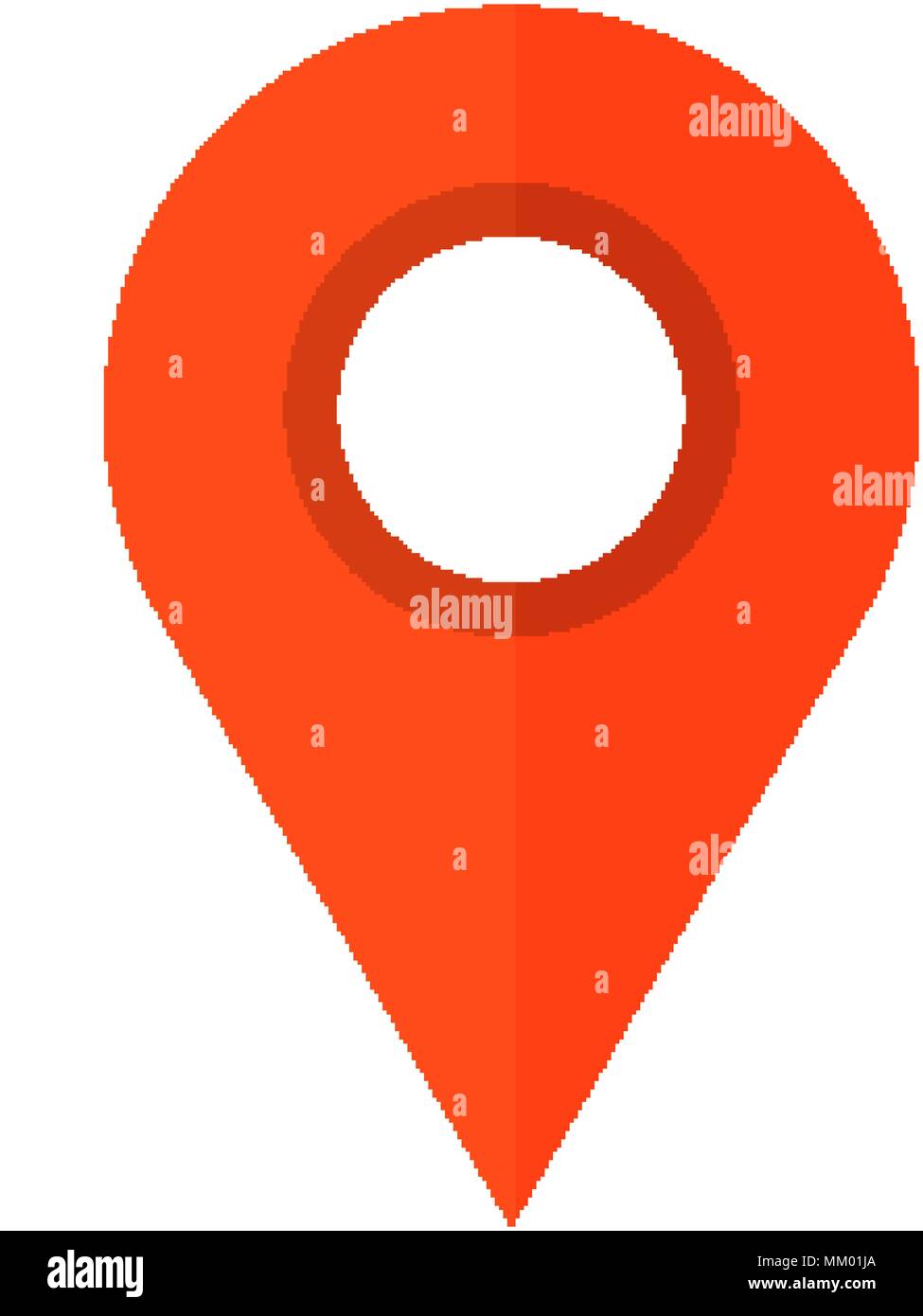 Location mark icon. Map place pointer illustration Stock Vector Image ...