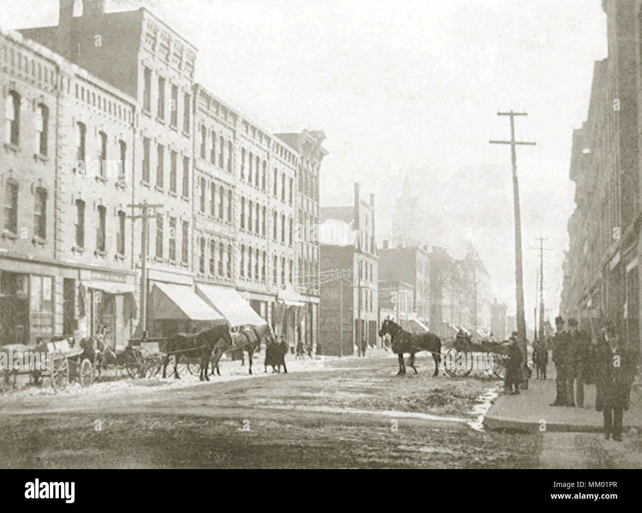 High Street. Holyoke. 1891 Stock Photo - Alamy