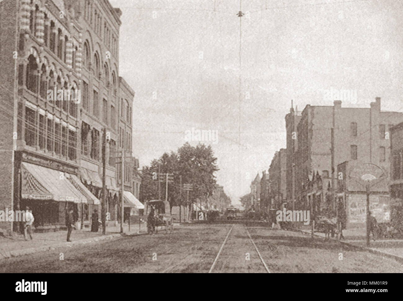 Lower High Street. Holyoke. 1891 Stock Photo - Alamy