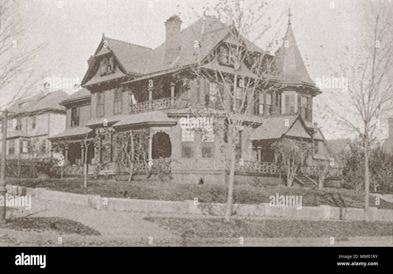 Residence of James Ramage. Holyoke. 1891 Stock Photo - Alamy