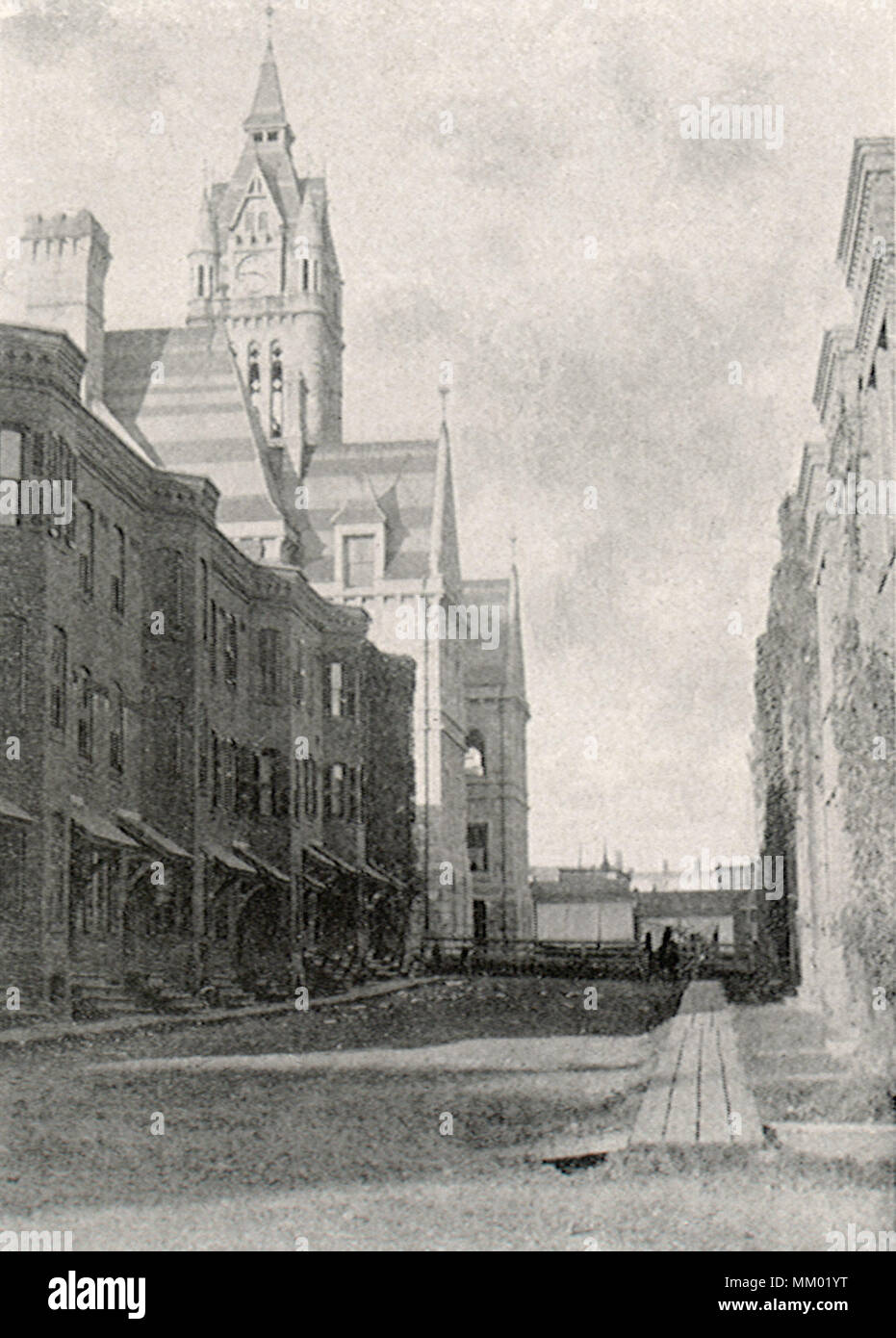 Newton Place. Holyoke. 1891 Stock Photo - Alamy