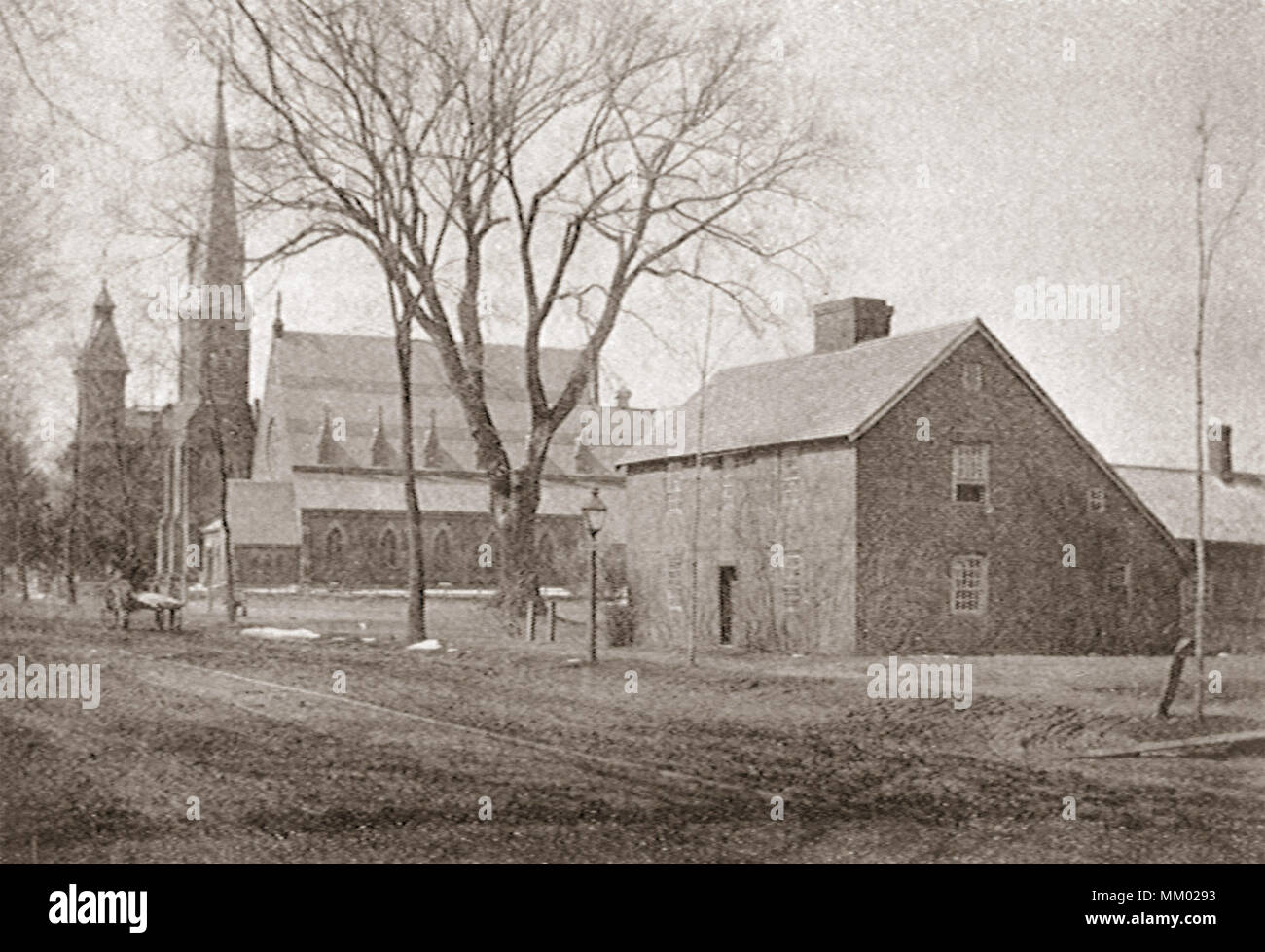 North of the Common. West Springfield. 1891 Stock Photo - Alamy