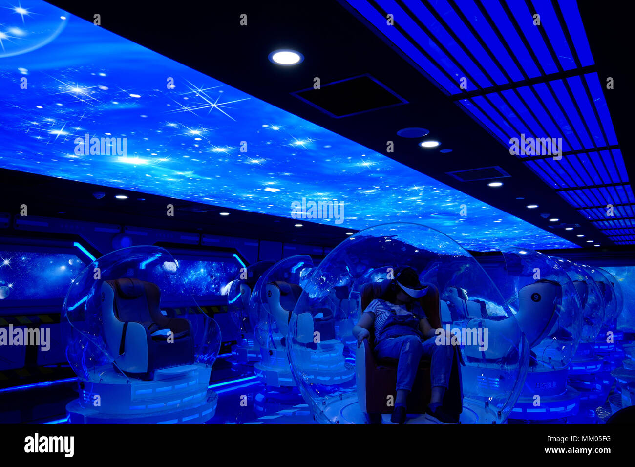 Beijin, Beijin, China. 9th May, 2018. Beijing, CHINA-World's first VR ...