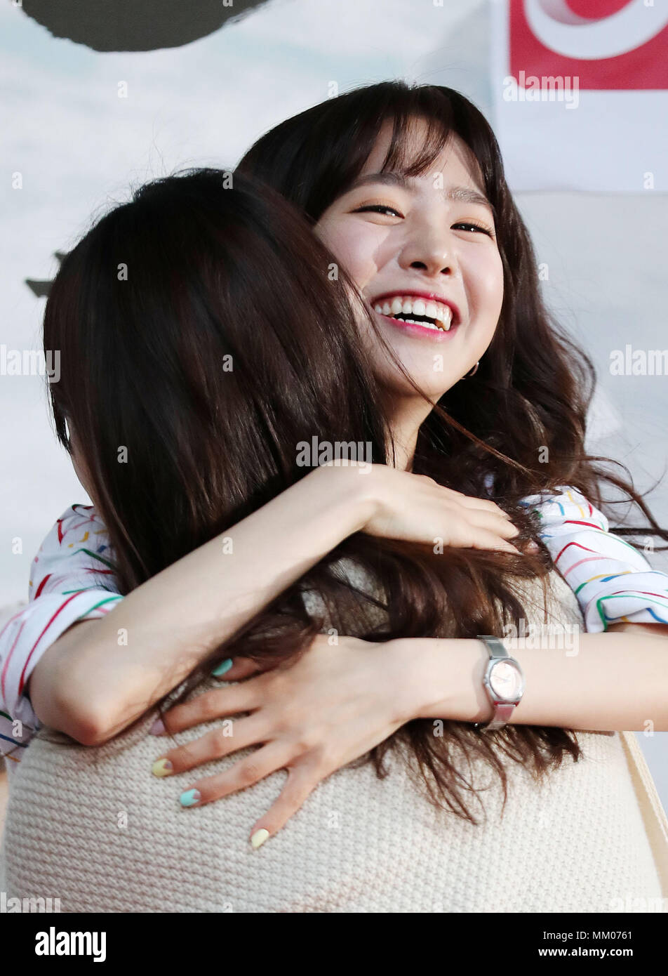 Jin Se Yeon At Fan Meeting Actress Jin Se Yeon Gives A Hug At A Fan Meeting In Seoul On May 9