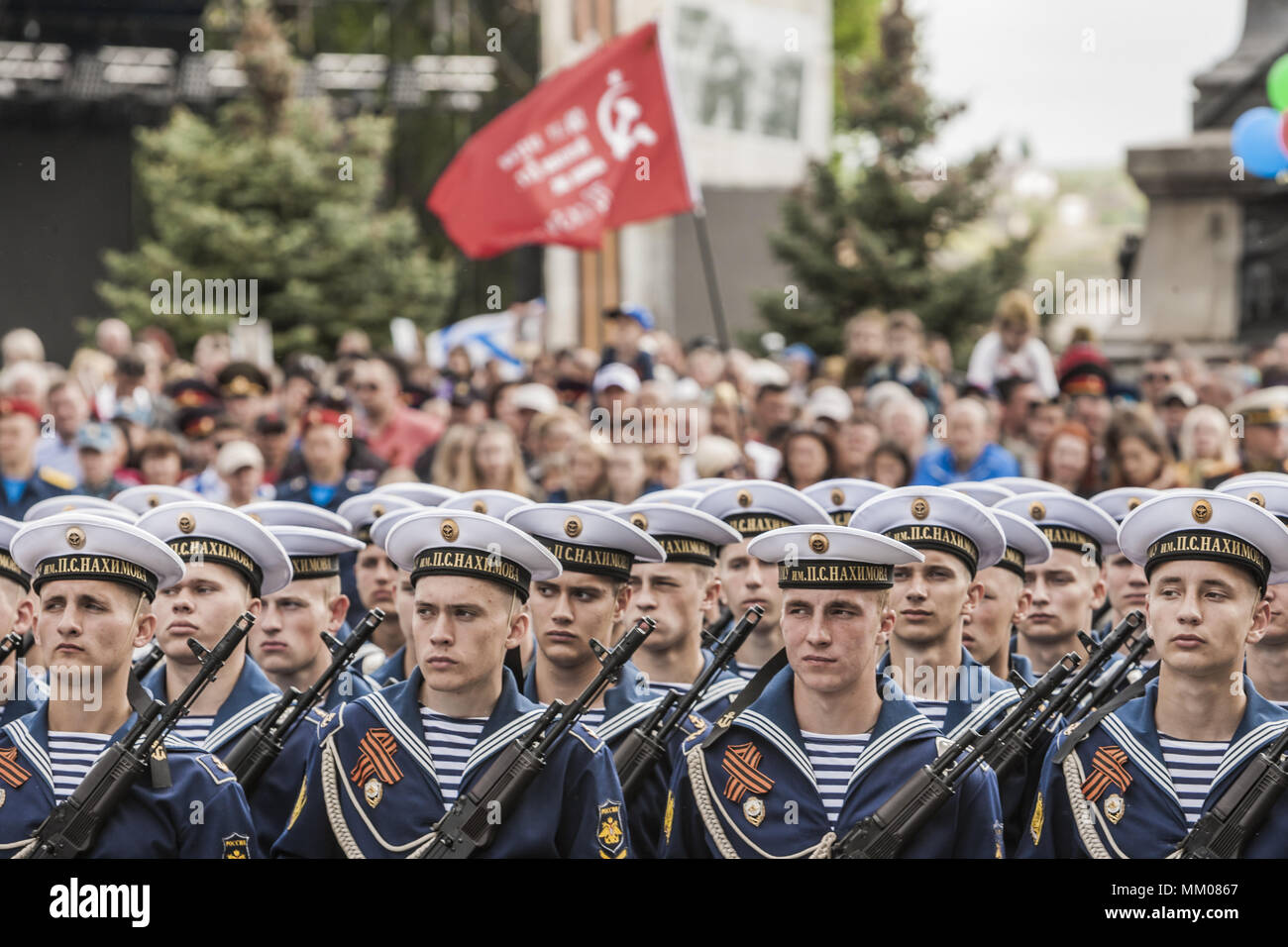 Russian navy parade hi-res stock photography and images - Alamy