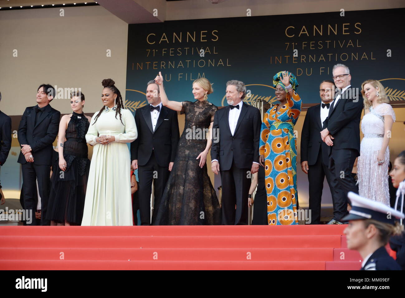 Cannes, France. 8th May, 2018. CANNES, FRANCE - MAY 08: (L-R) Jury ...