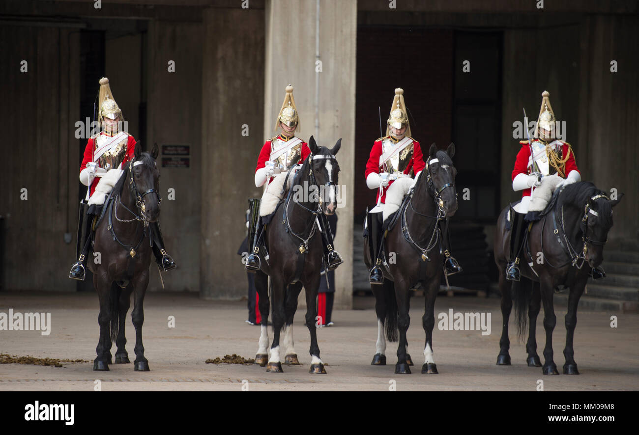 Hyde Park Barracks, London, UK. 9 May, 2018. Behind-the-scenes ‘Day in ...