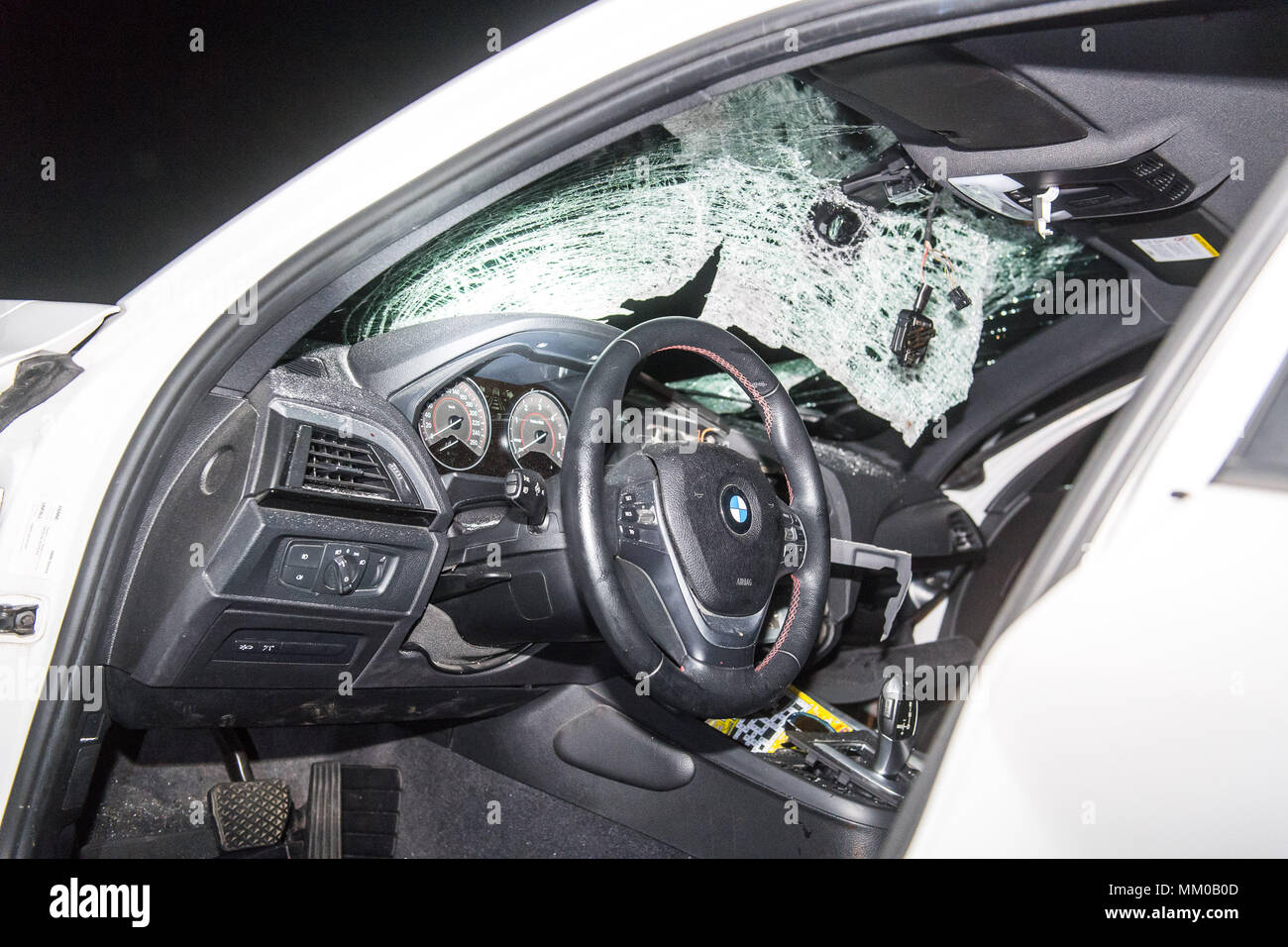 Smashed Bmw High Resolution Stock Photography and Images - Alamy