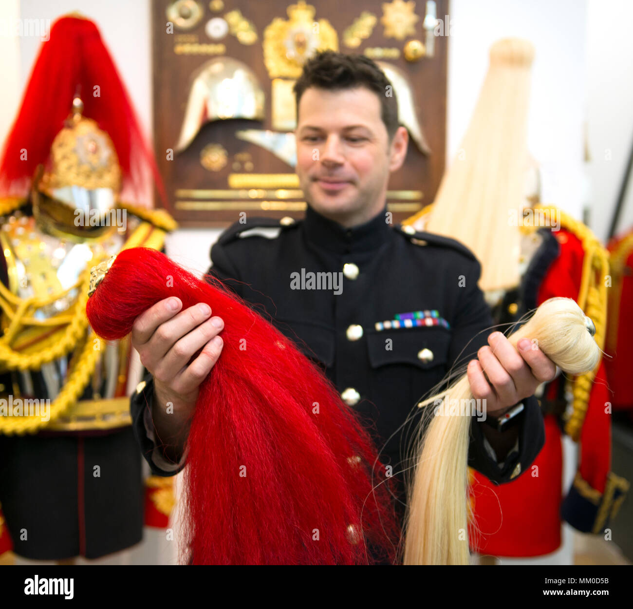 Hyde Park Barracks, London, UK. 9 May, 2018. Behind-the-scenes ‘Day in ...