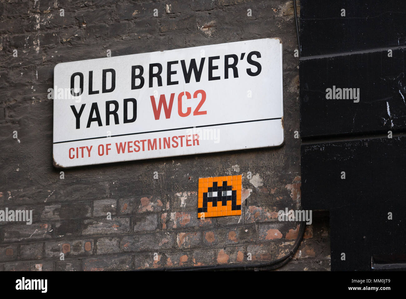 A mosaic by ’Invader’ well-known French street artist, whose street ...