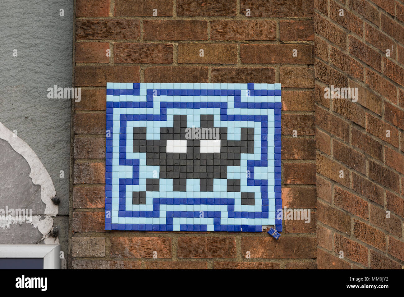 A mosaic by ’Invader’ well-known French street artist, whose street ...