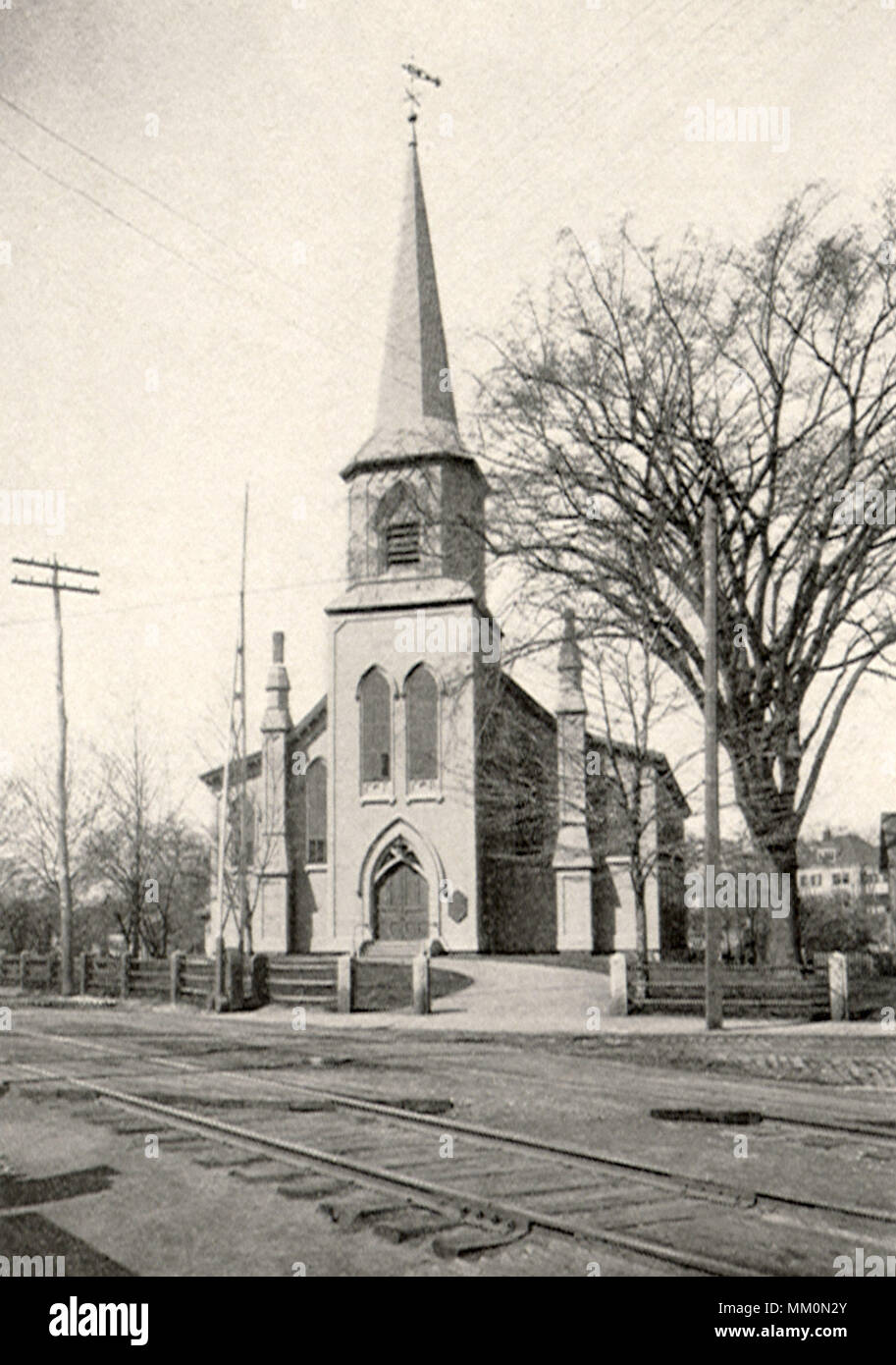 First Church. Taunton. 1899 Stock Photo - Alamy
