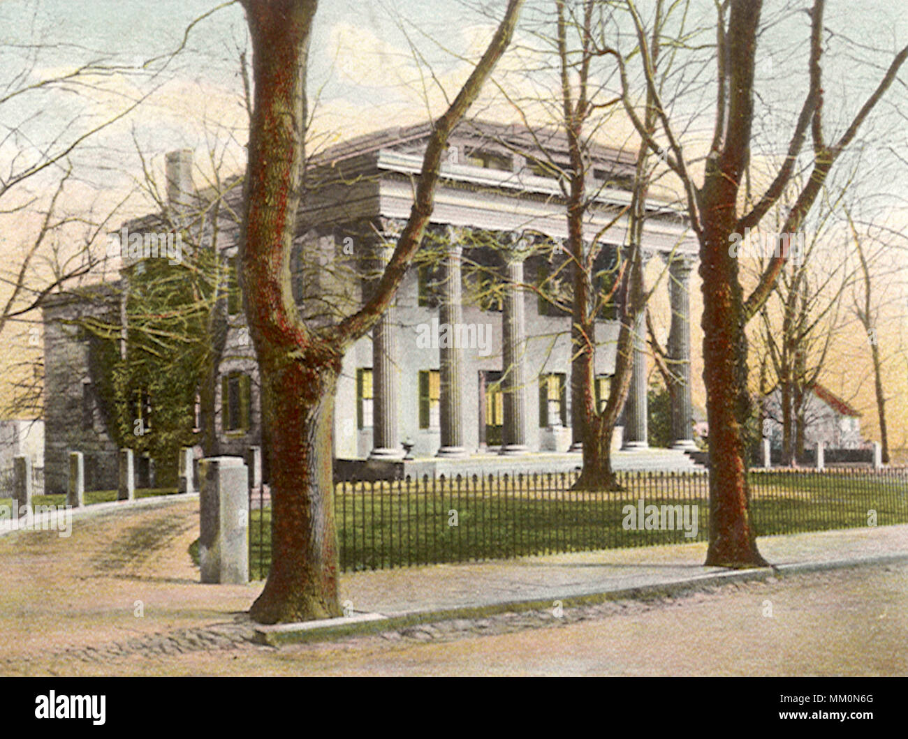 The A. H. Howland House. New Bedford. 1909 Stock Photo - Alamy