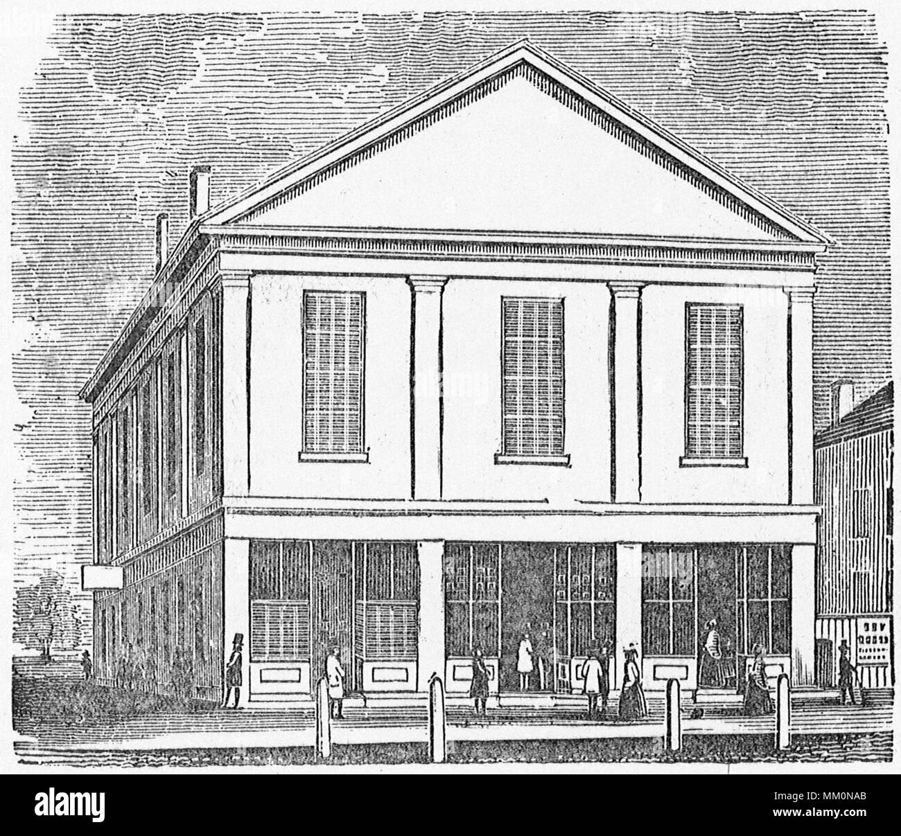 The Old Lyceum Building. Lynn. 1885 Stock Photo - Alamy