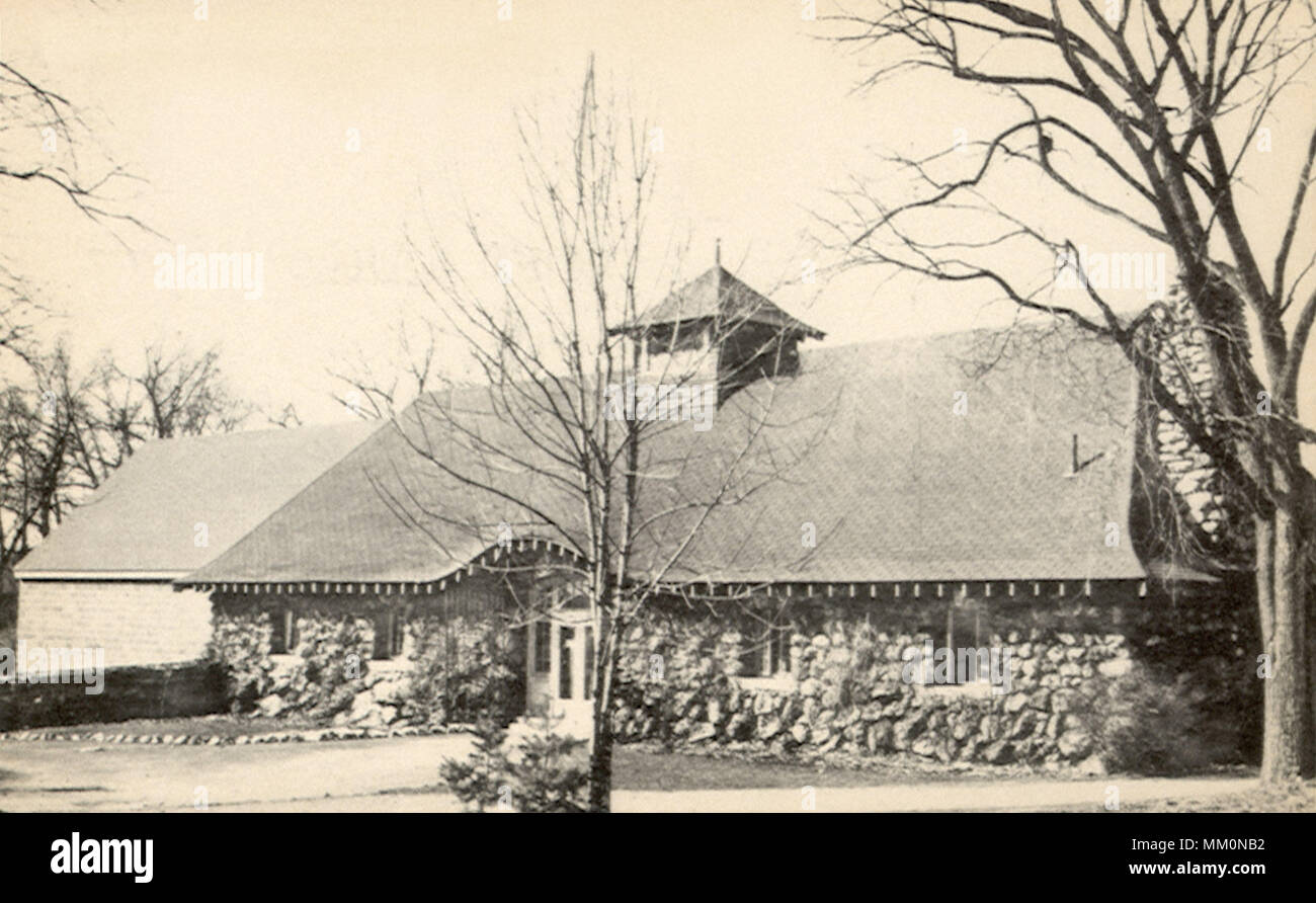 The Library. Waltham. 1930 Stock Photo - Alamy