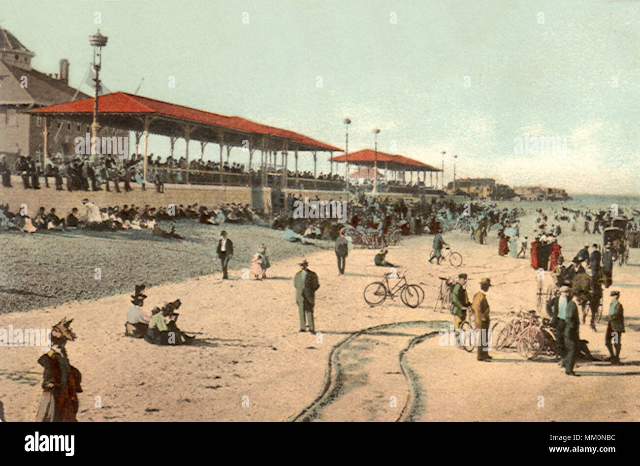 A View of Revere Beach. 1908 Stock Photo - Alamy