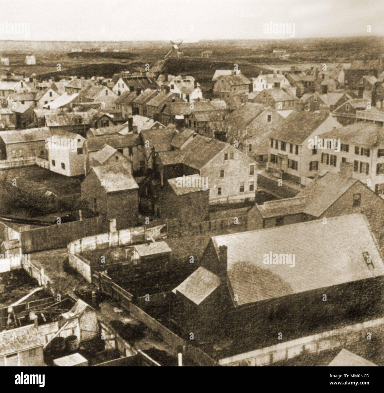 View of Nantucket from South Tower. 1880 Stock Photo - Alamy