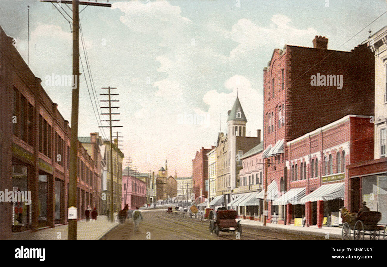 Main Street Looking West. Marlboro. 1905 Stock Photo - Alamy