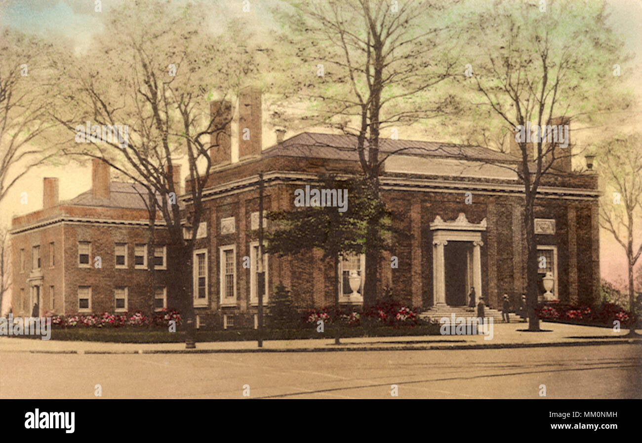 The Athenaeum (Library). Westfield. 1915 Stock Photo - Alamy