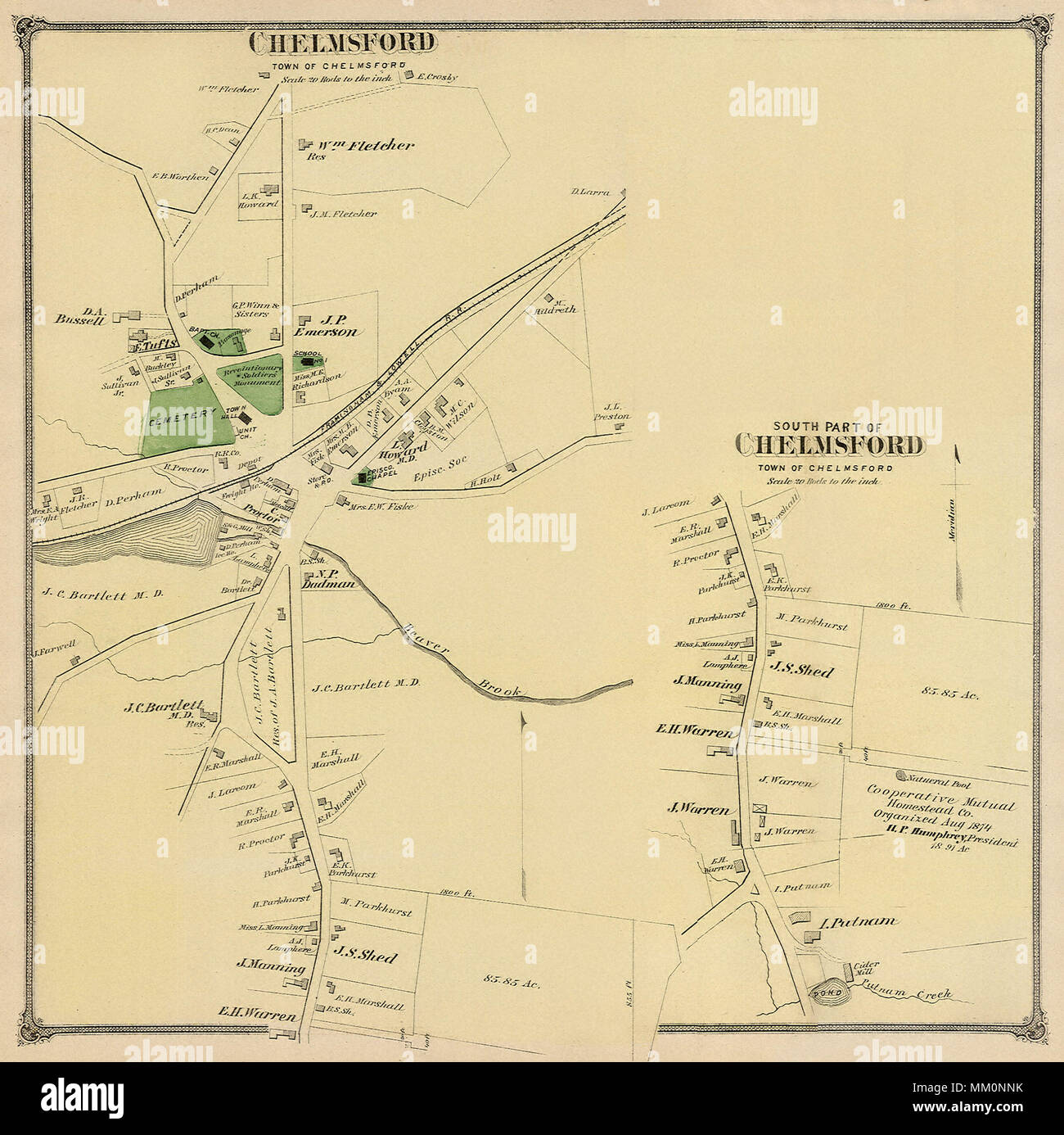 Chelmsford map hi-res stock photography and images - Alamy