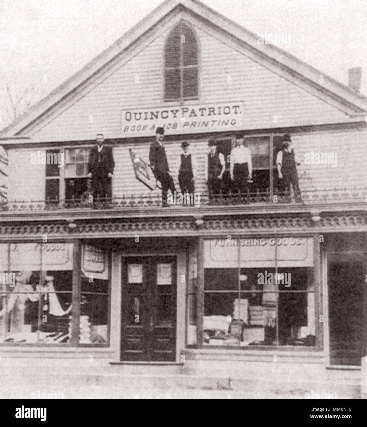 The Quincy Patriot Building. Quincy. 1880 Stock Photo - Alamy