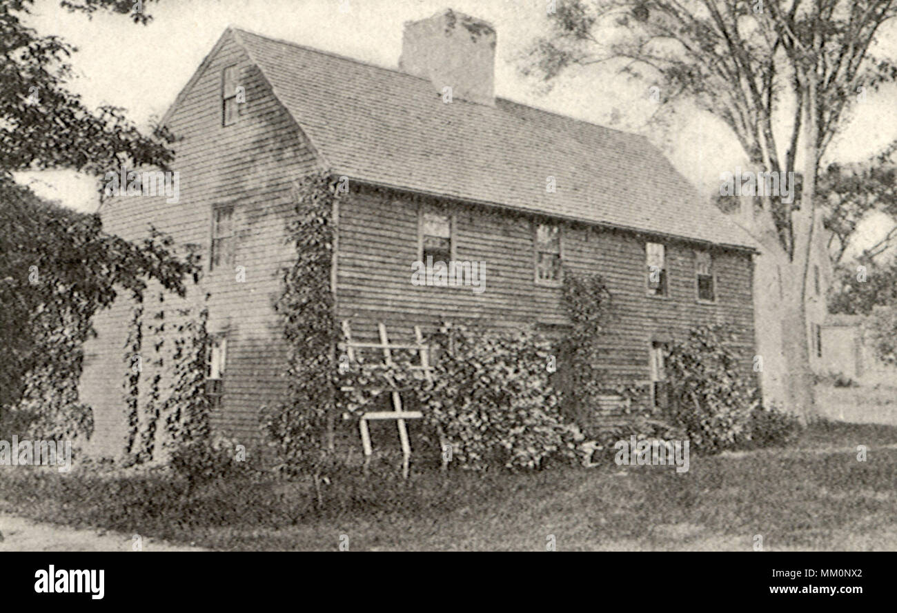 Old Amos Upham House. Melrose Highlands. 1902 Stock Photo - Alamy