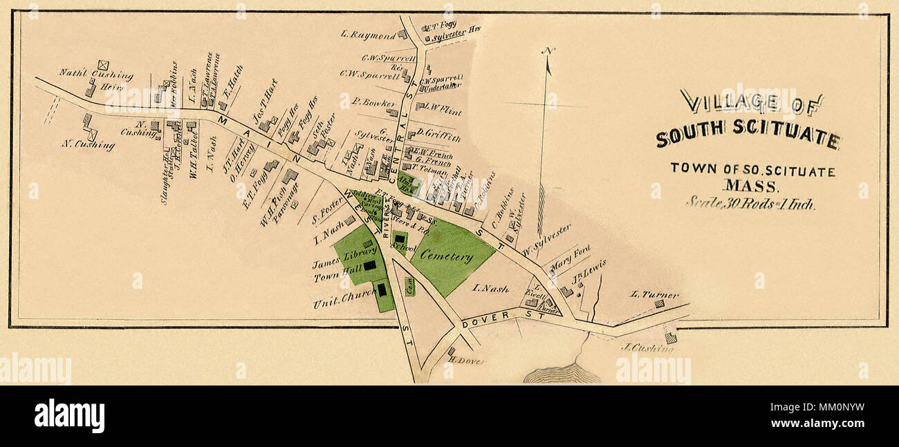 Map of scituate hi-res stock photography and images - Alamy