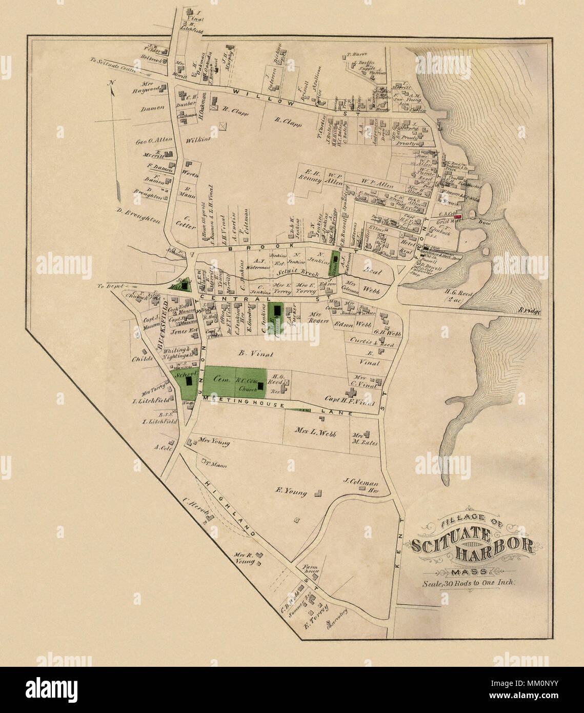 Scituate map hi-res stock photography and images - Alamy