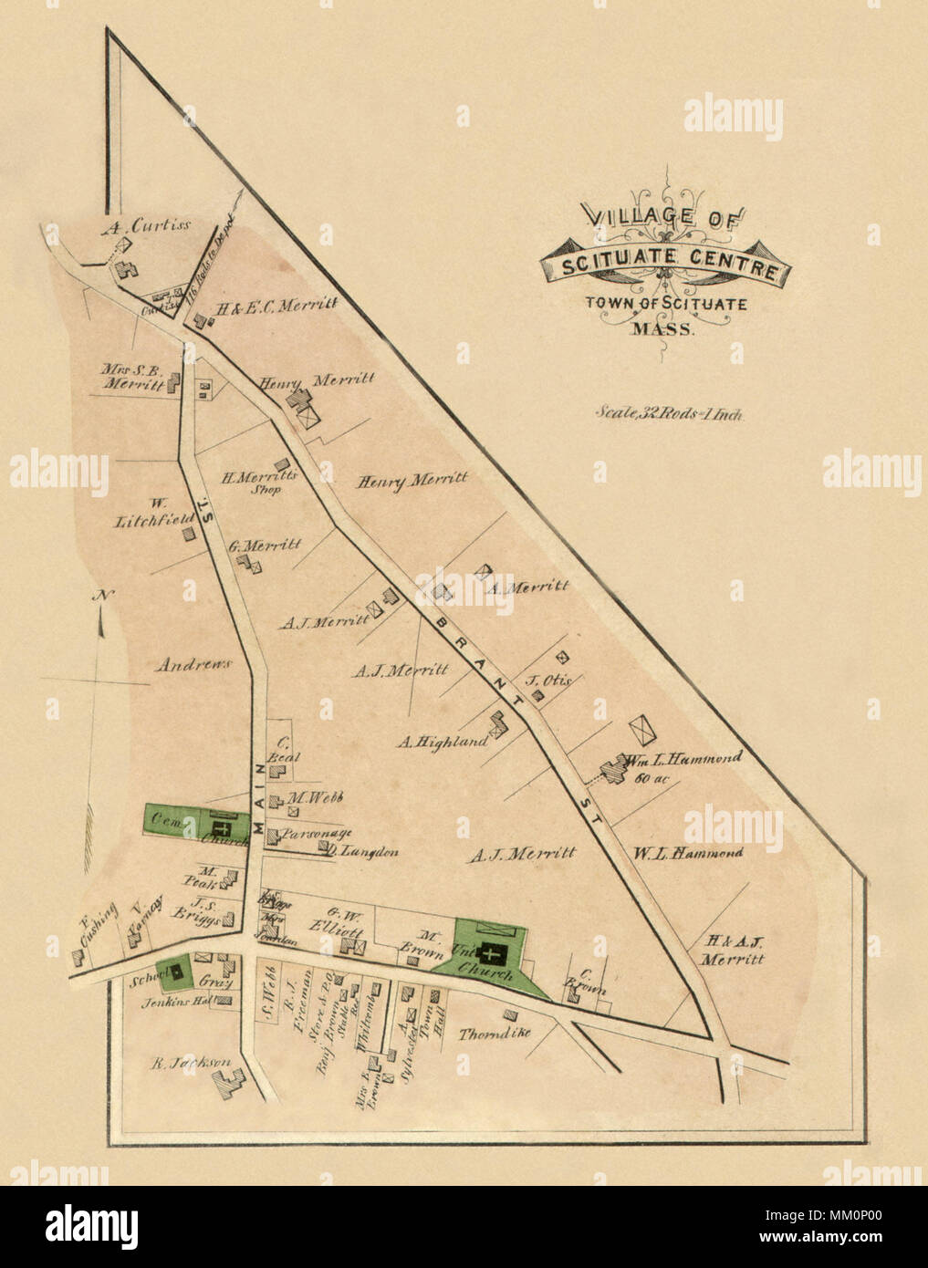Map of scituate hi-res stock photography and images - Alamy