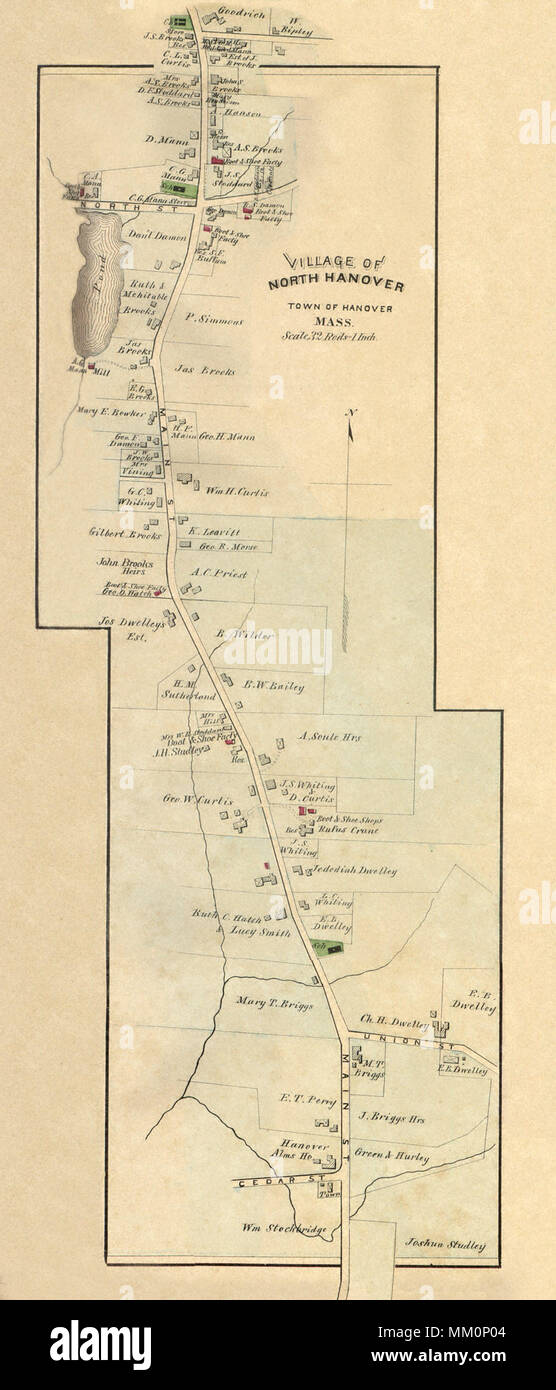 Hanover map hi-res stock photography and images - Alamy