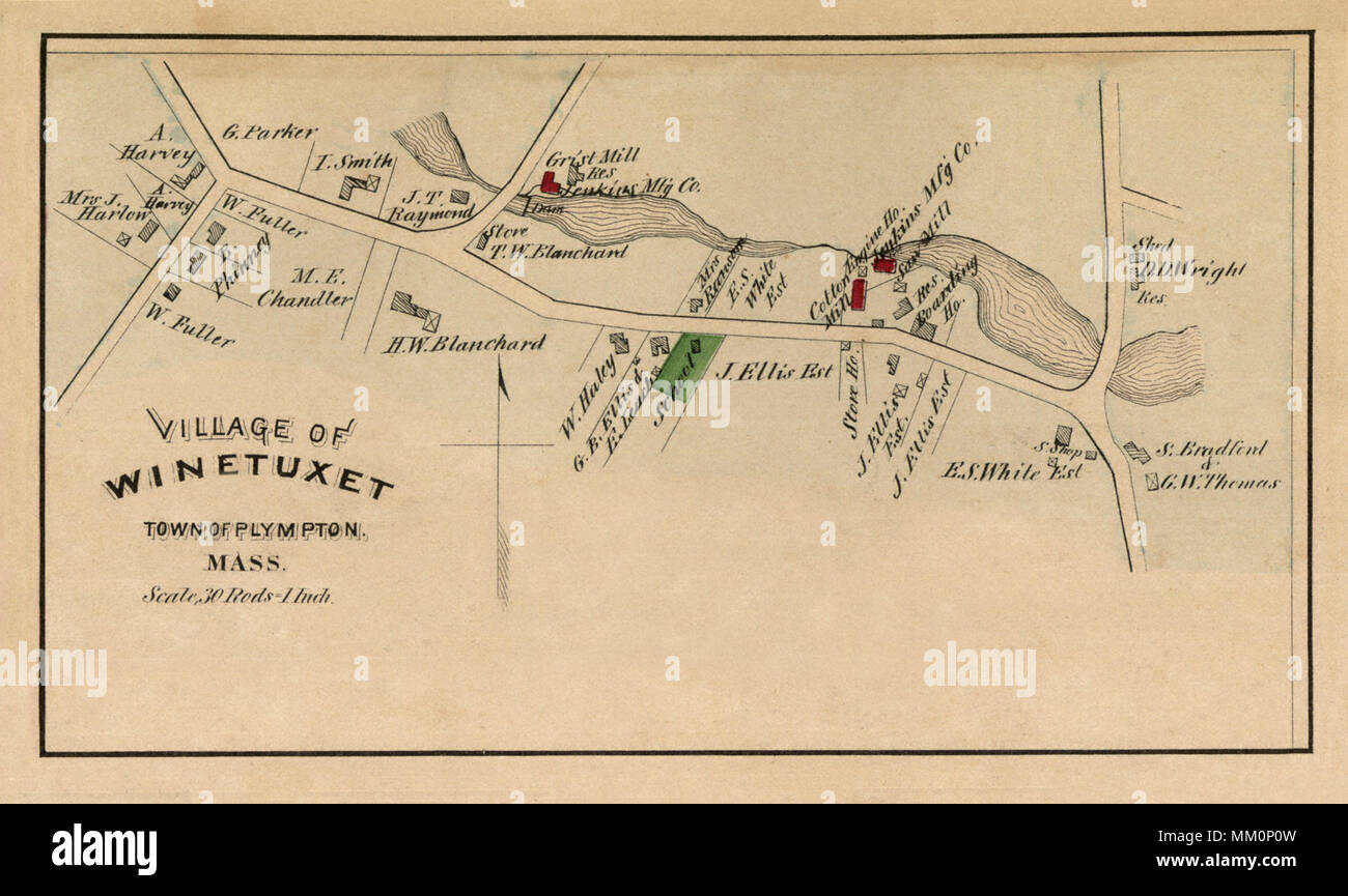 Map Of Plympton High Resolution Stock Photography and Images - Alamy