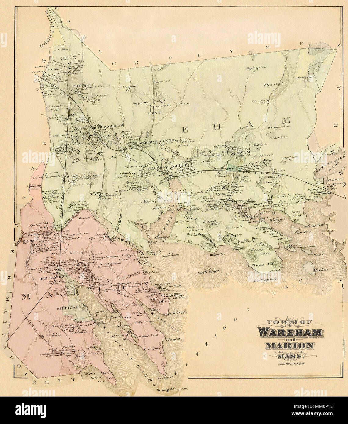 Map of wareham hi-res stock photography and images - Alamy