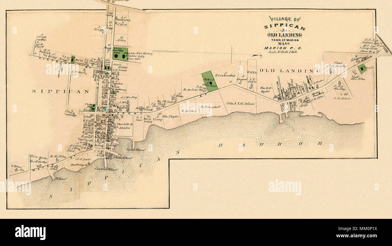 Marion massachusetts map hi-res stock photography and images - Alamy