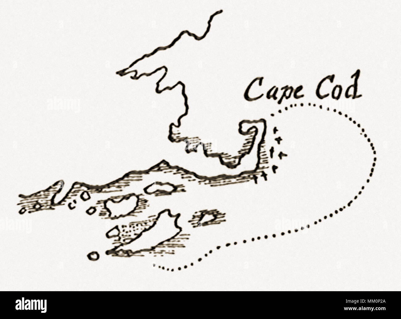 Martha's Vineyard, Elizabeth Islands, and Nantucket 1624 Stock Photo ...