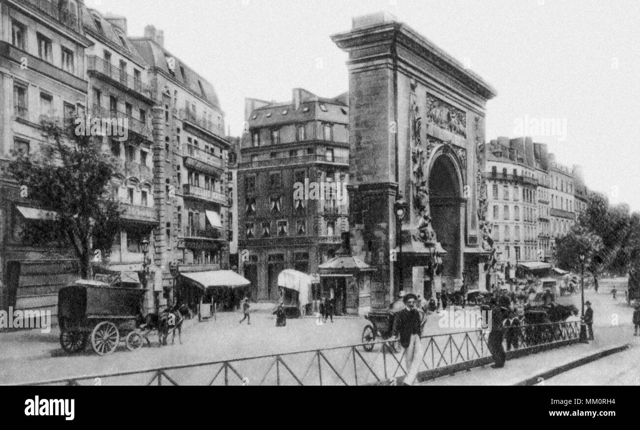 Saint Denis's Gate. Paris. 1915 Stock Photo - Alamy