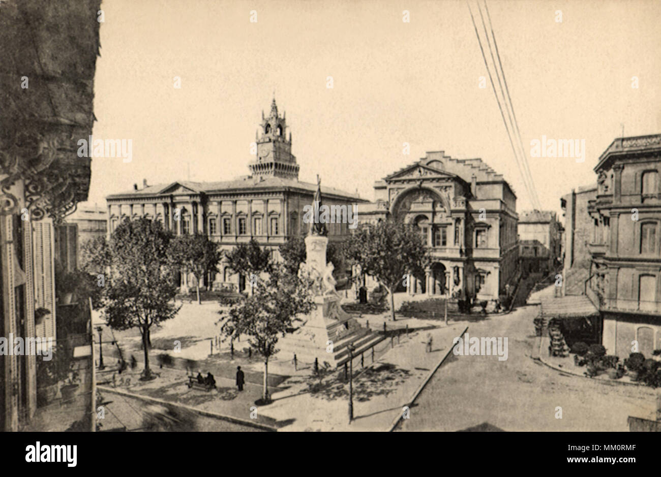 City Hall Square. Avignon. 1910 Stock Photo - Alamy
