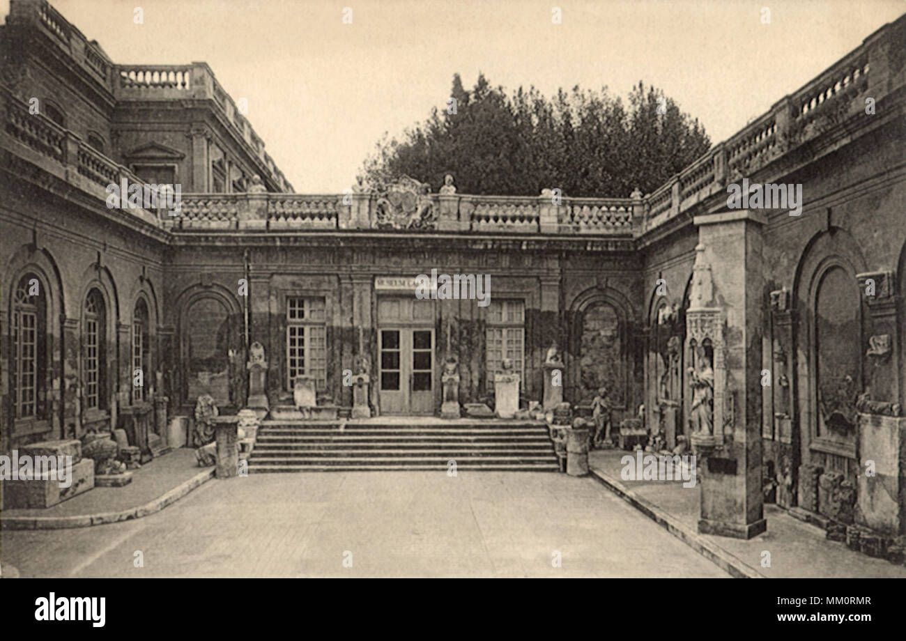 Court of Calvet Museum . Avignon. 1910 Stock Photo - Alamy