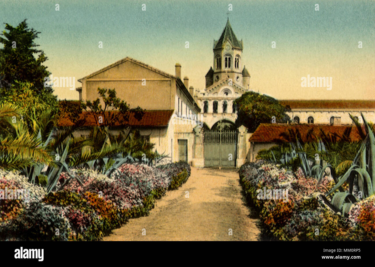 Iles de Lerins. Saint Honorat Monastery. 1910 Stock Photo - Alamy