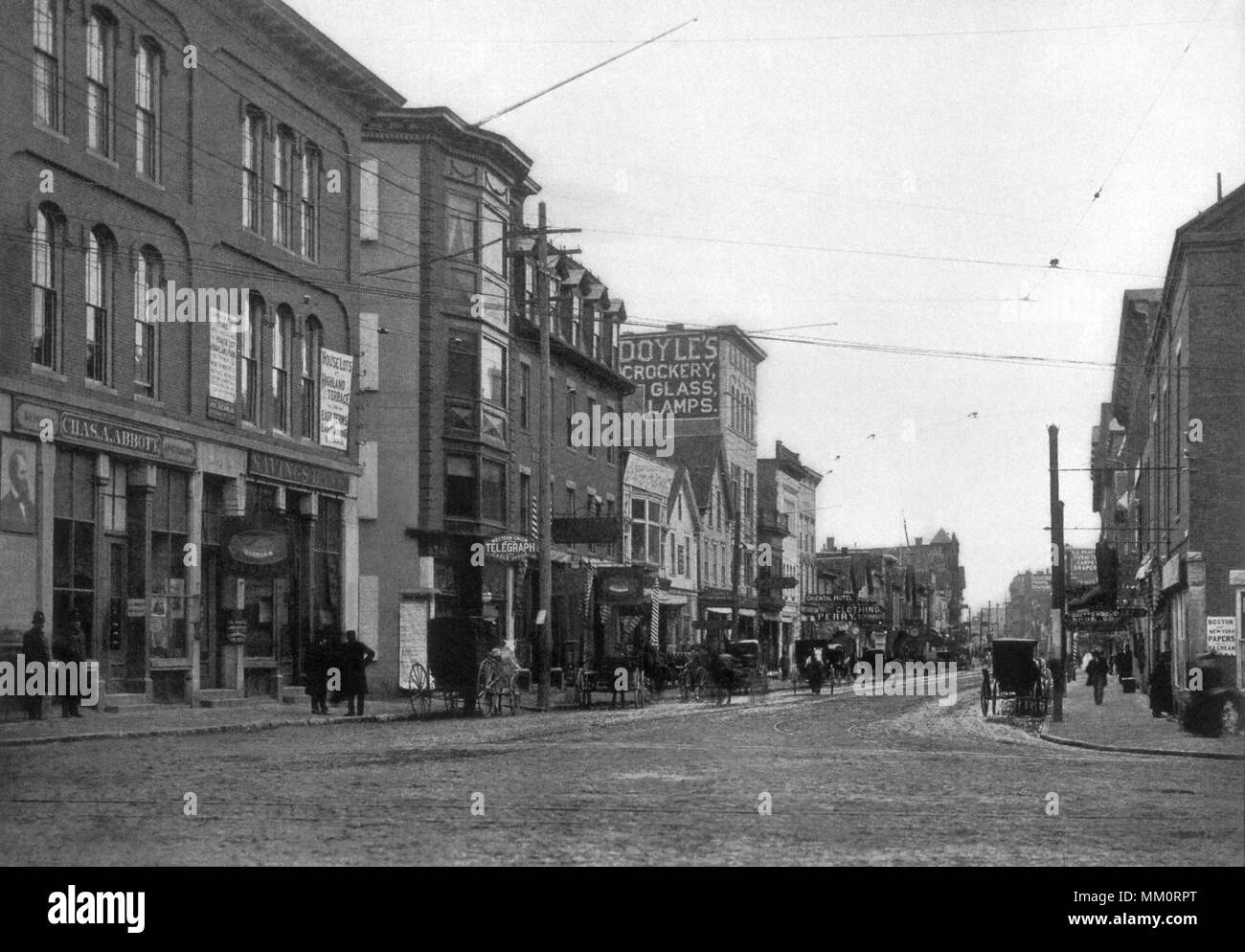 America street 1900 Black and White Stock Photos & Images - Alamy