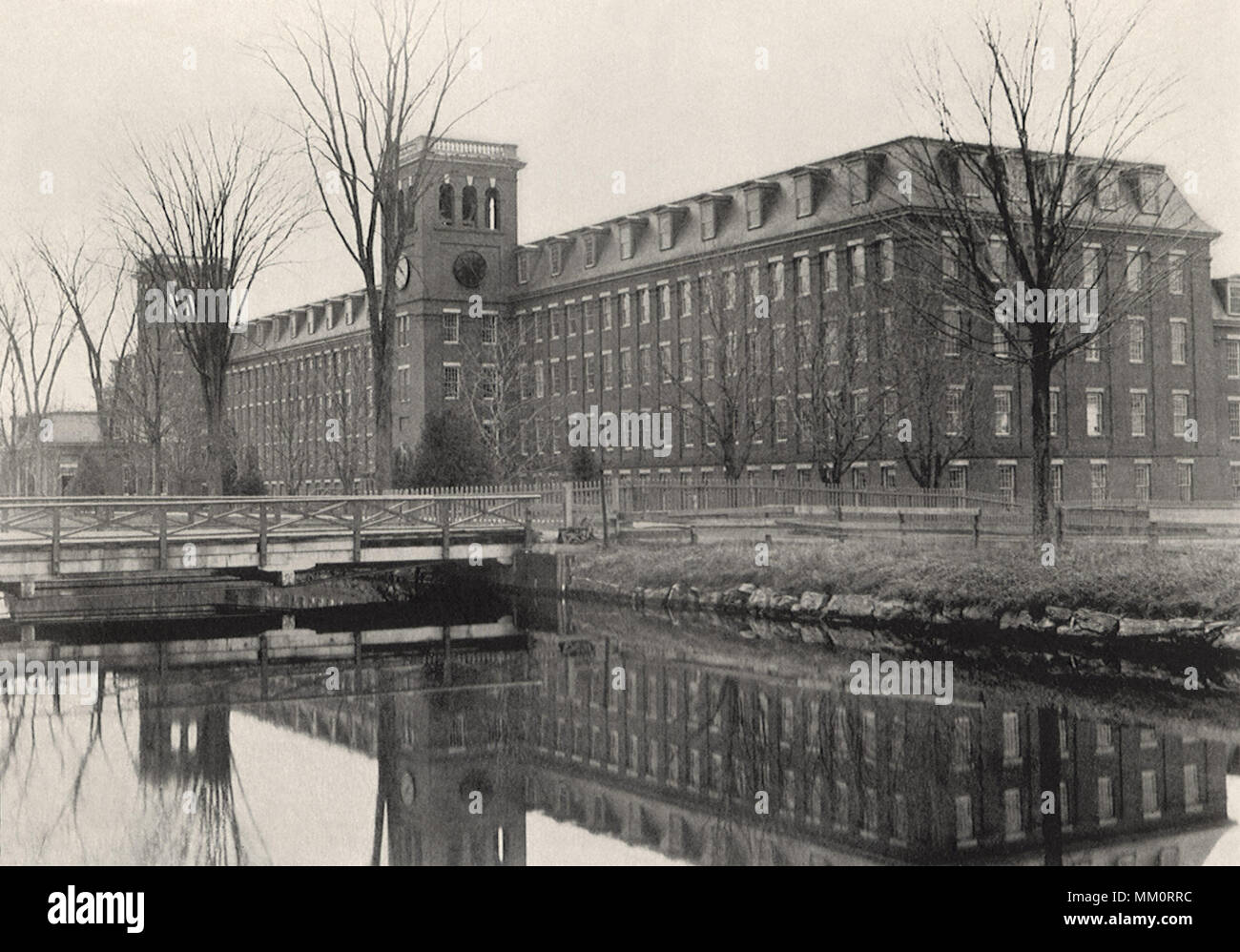 Androscoggin Mill. Lewiston. 1900 Stock Photo - Alamy