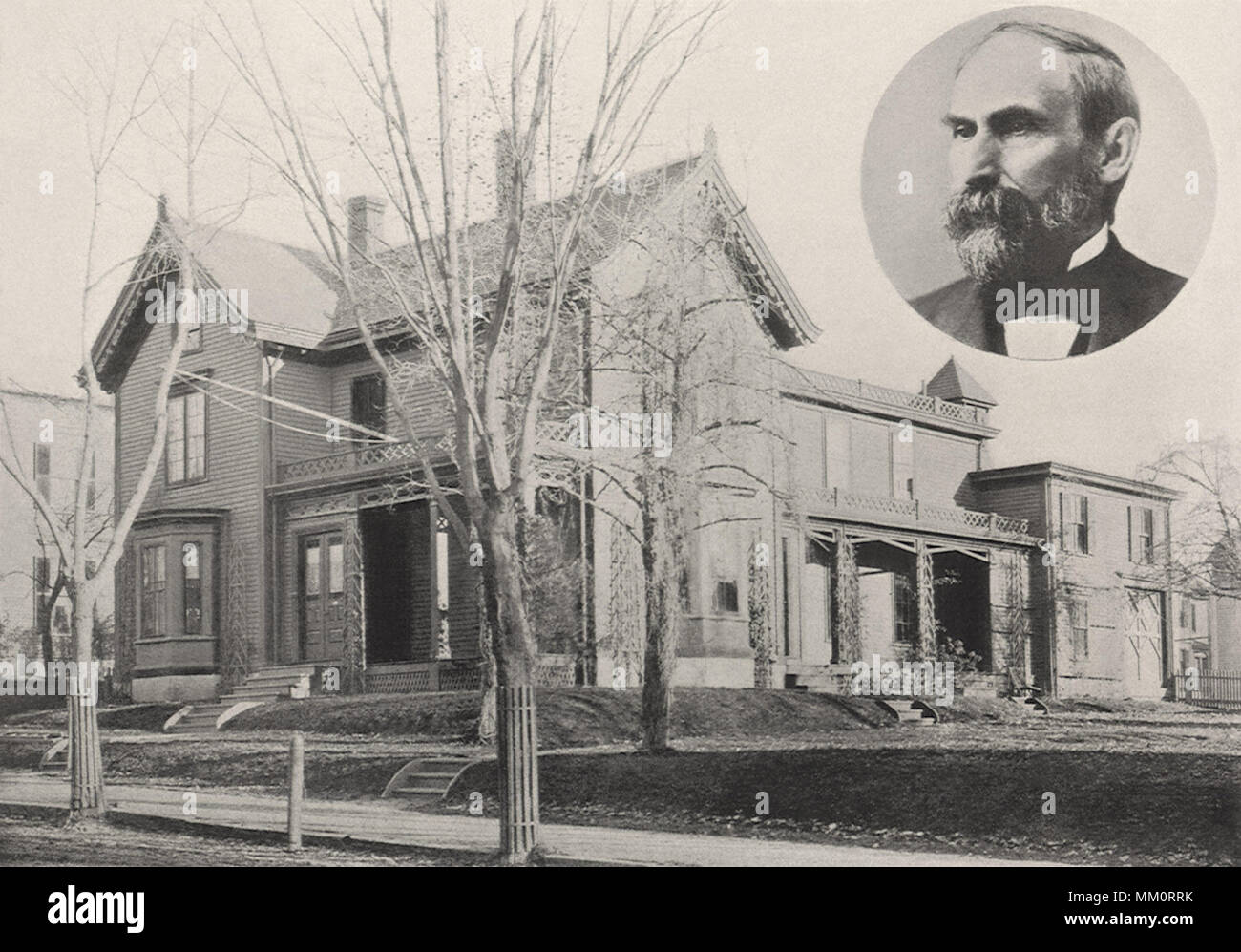Residence of Nelson Dingley. Lewiston. 1900 Stock Photo - Alamy