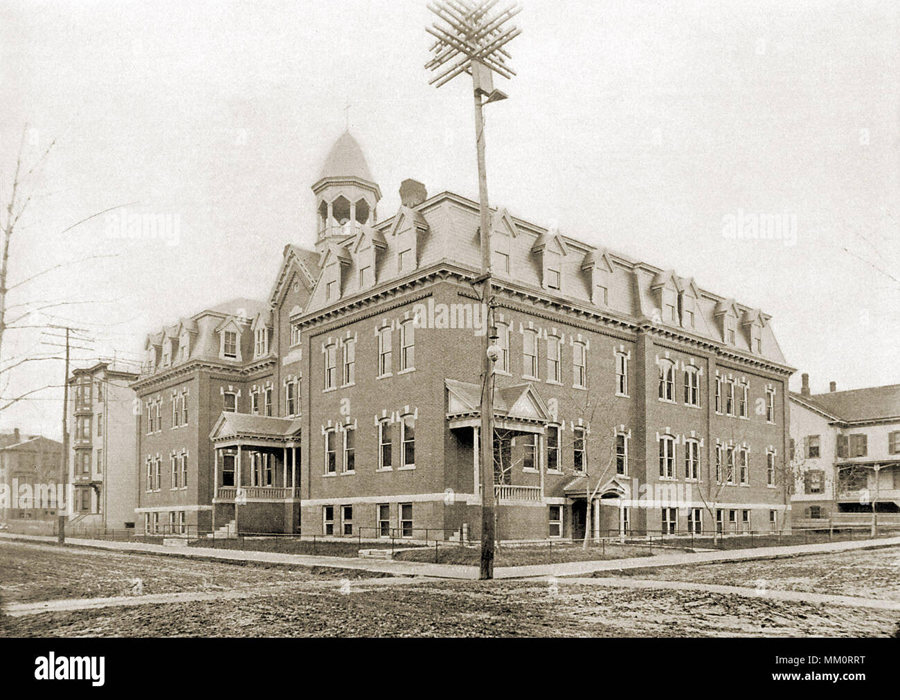 Healy Asylum. Catholic Orphanage. Lewiston. 1900 Stock Photo - Alamy
