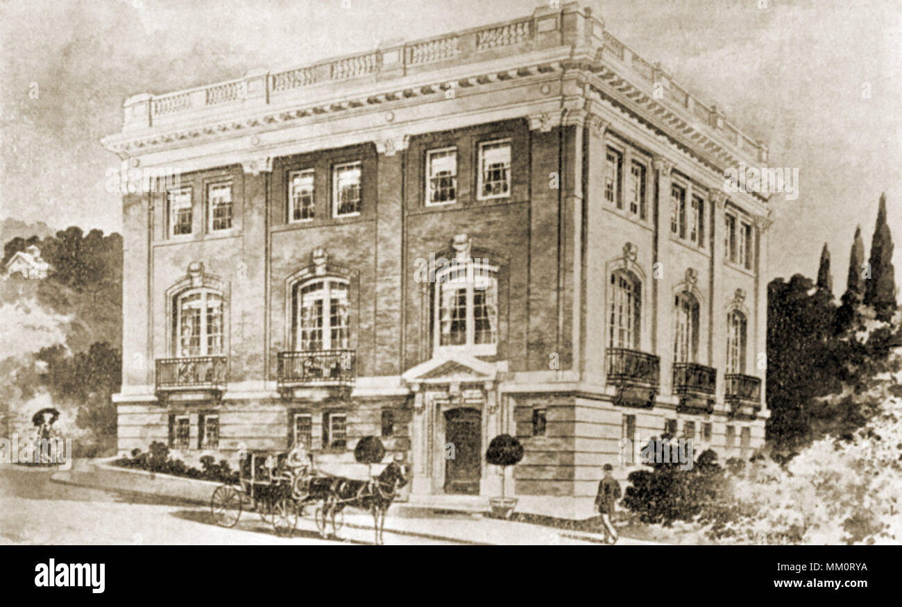 The Terratine Club's New Club House. Bangor. 1906 Stock Photo - Alamy