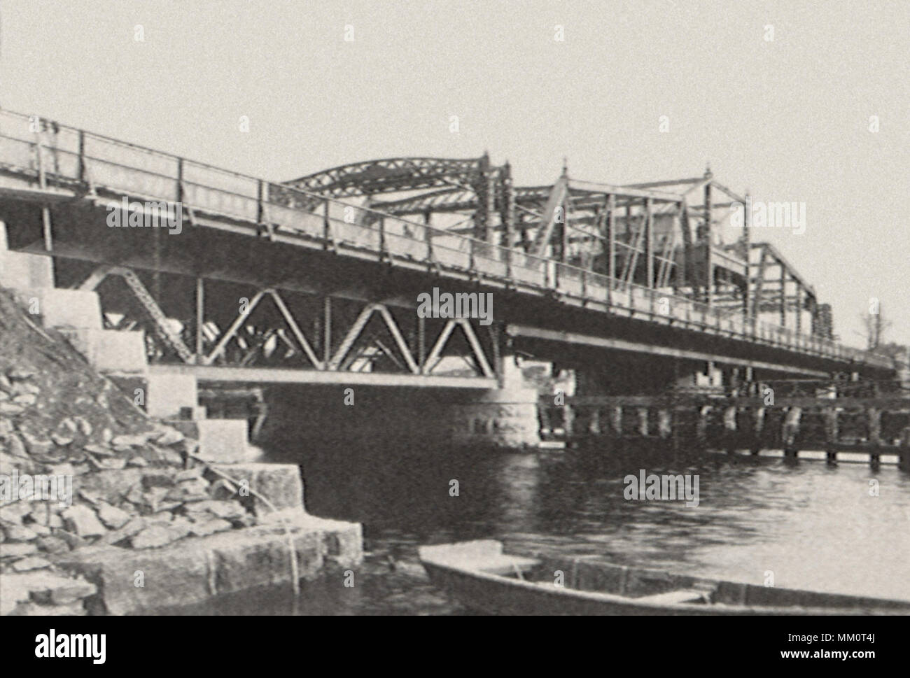 Red Bridge. Providence. 1897 Stock Photo - Alamy