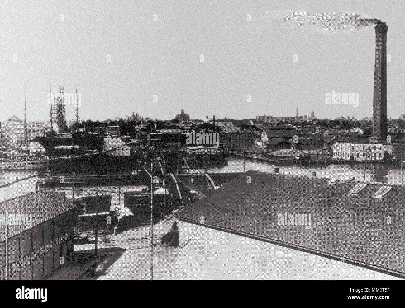Point Street Bridge. Providence. 1897 Stock Photo - Alamy